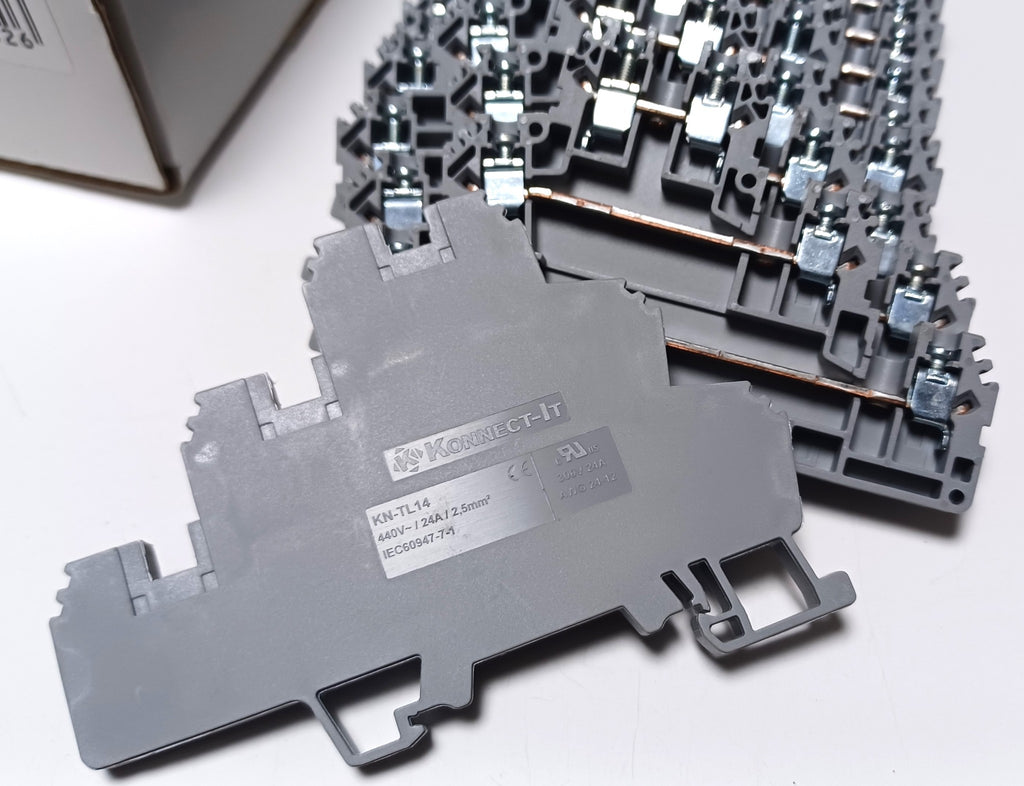 Konnect It Kn Tl14 Gray 3 Level Tier Terminal Blocks Lot Of 14 Plc Barn