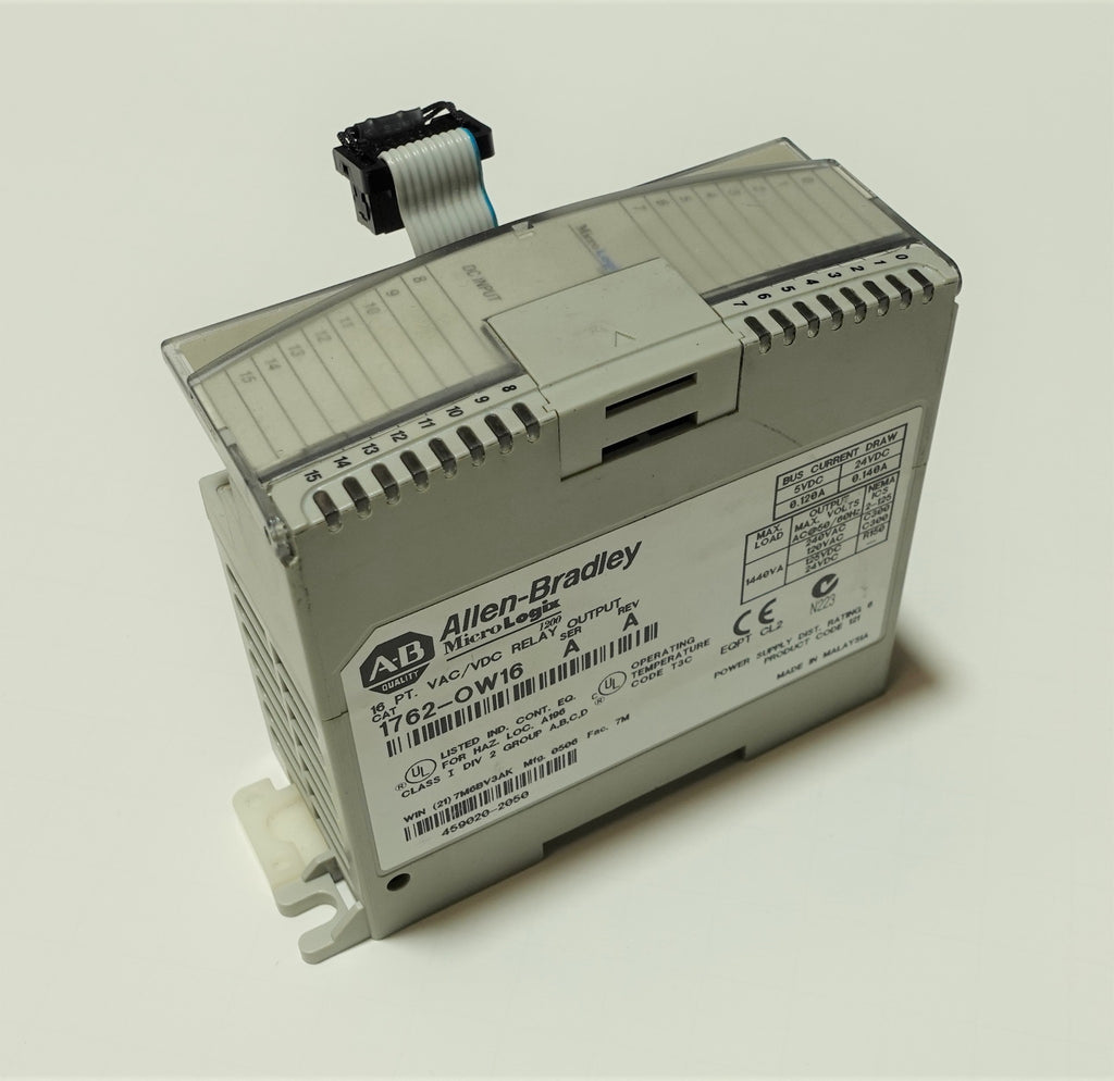 Allen Bradley 1762-OW16 Ser:A Rev:A 16 PT. VAC/DC Relay Output Module ... Allen Bradley 1762-OW16 Ser:A Rev:A 16 PT. VAC/DC Relay Output Module ...