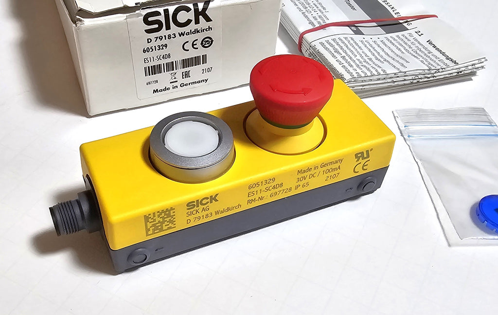 Sick ES11-SC4D8 Safety Interlock Command Device E-Stop / Reset Station ...