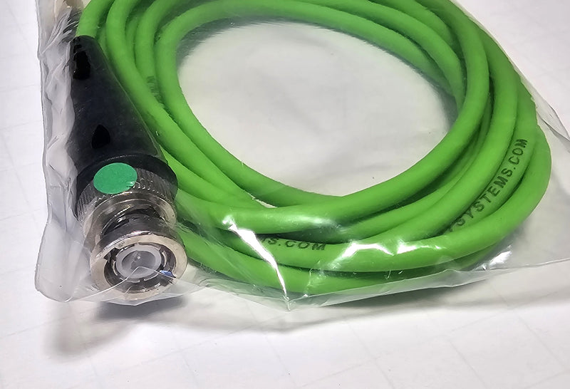 NDT Systems MBG01 Microdot to BNC RG-174 Heavy Duty Green Transducer C ...