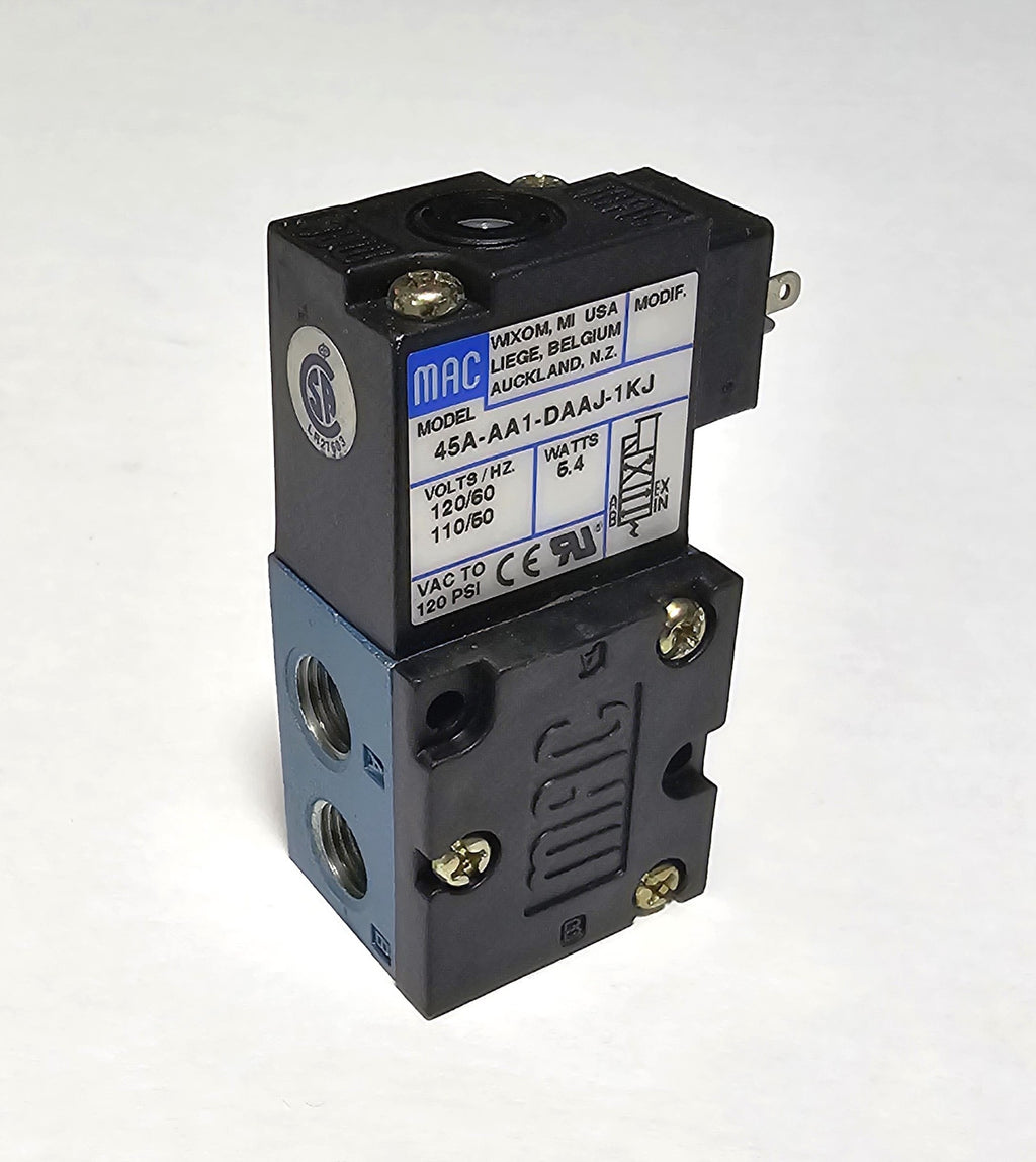 MAC 45A-AA1-DAAJ-1KJ 120V Pneumatic Solenoid Valve - New – PLC BARN