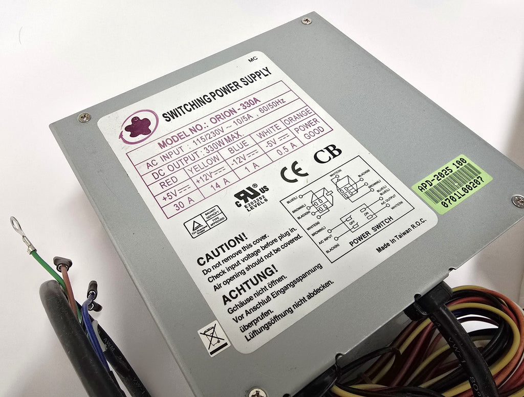 Portwell ORION-330A 330W Auto-Range Input PS/2 AT Switching Power Supp ...