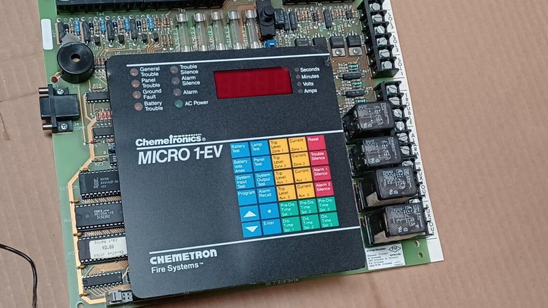 MICRO 1 -EV Chemetronics Fire Control 7-010-0450 CPU Panel & AGC-4 Pow ...