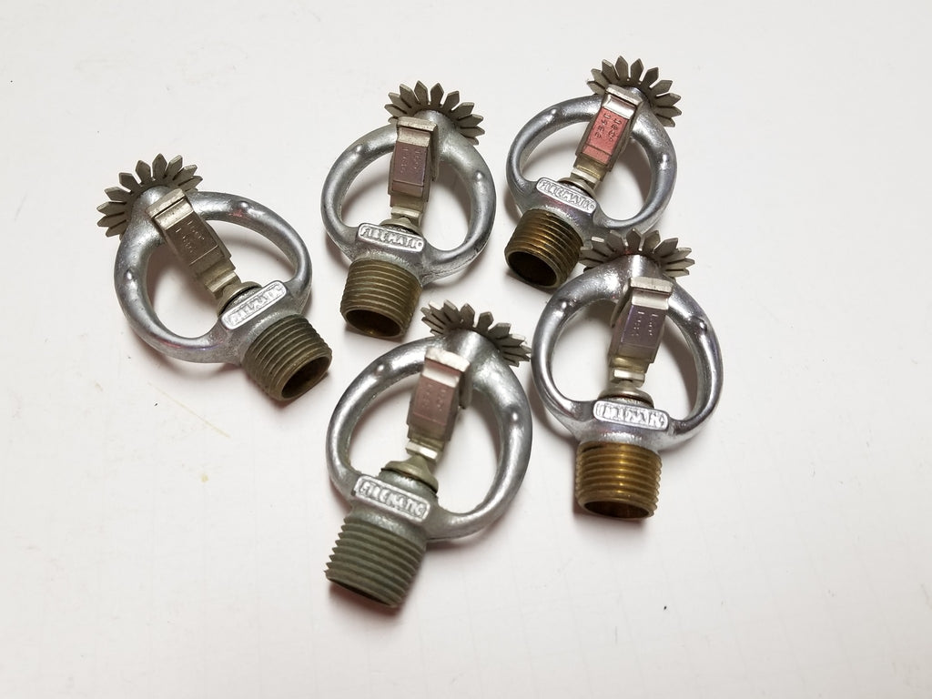 Lot of 5 Vintage Ornate Firematic Fire Sprinkler Heads 1986 160 Deg ...