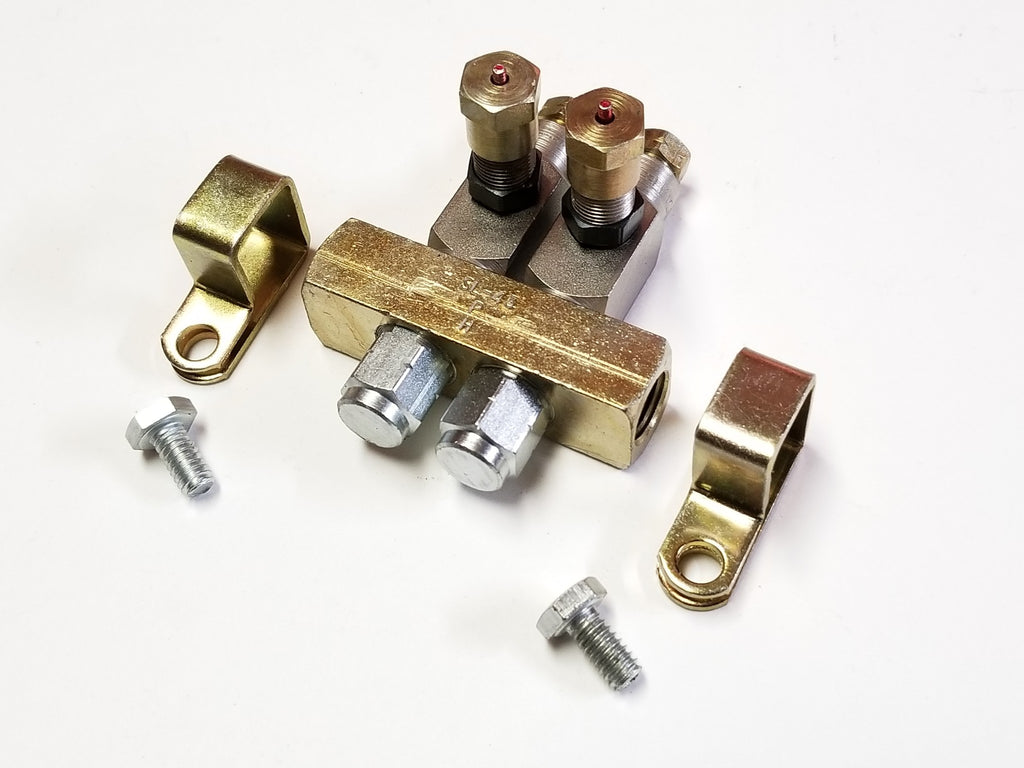Lincoln SL-43 2-Unit Oil Dispensing Manifold 1/4" NPT Includes Bracket ...