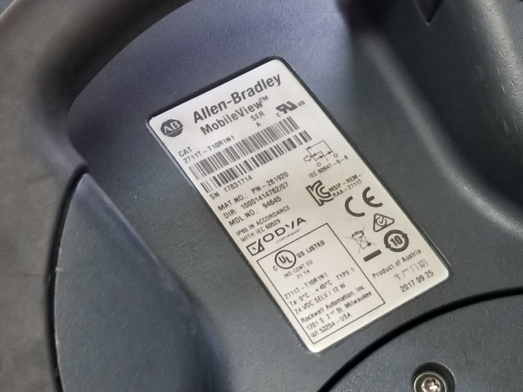 Allen Bradley 2711T-T10R1N1 MobileView 10 in. HMI Panelview Pendant Di ...