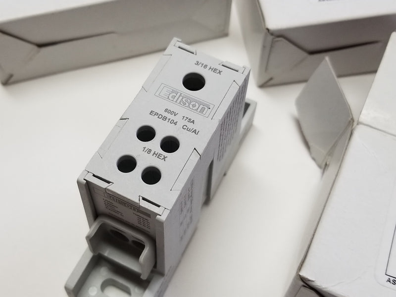 Lot of 3 Edison EPDB104 175A-6V Power Distribution Blocks – PLC BARN