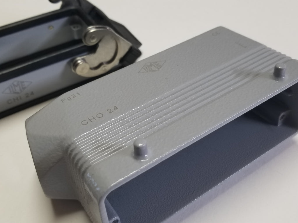 ILME CHO 24 & CHI 24 Bulkhead Conector and Hood Set w/ Strain Relief C ...