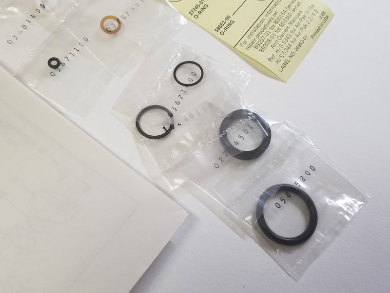 Scott 26953-00 PARTIAL Seal Replacement Kit - Missing (1) 58651-00 O-R ...