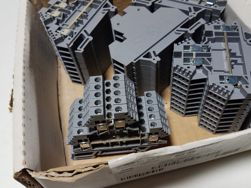 Lot of (41) DINnectors DN-D10-A GREY Double-Level Terminal Blocks 10AW ...