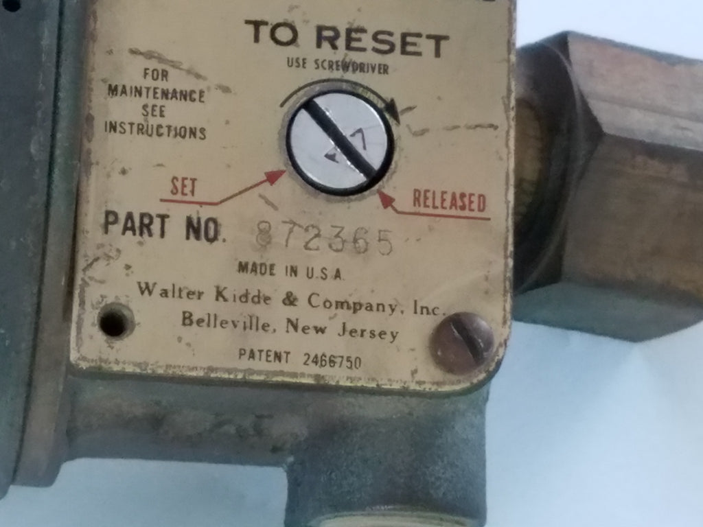 Kidde 872365 Pneumatic Control Head Model B-4602 – PLC BARN