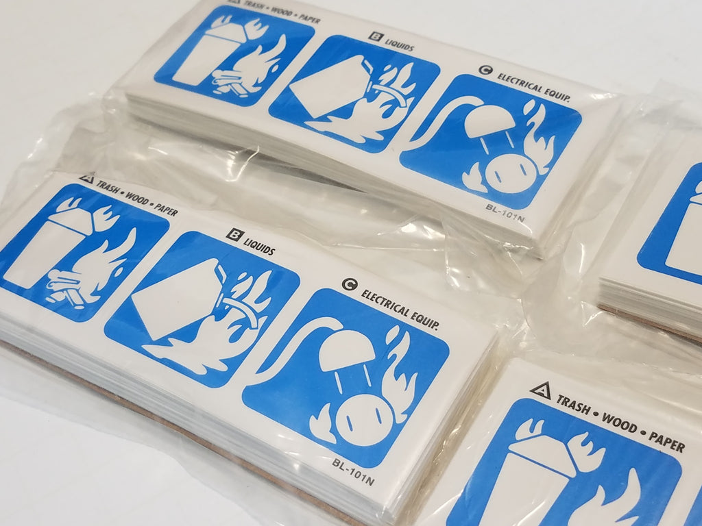 Lot of (100) Brooks ABC Pictorial Vinyl Labels / Stickers - Model BL-1 ...