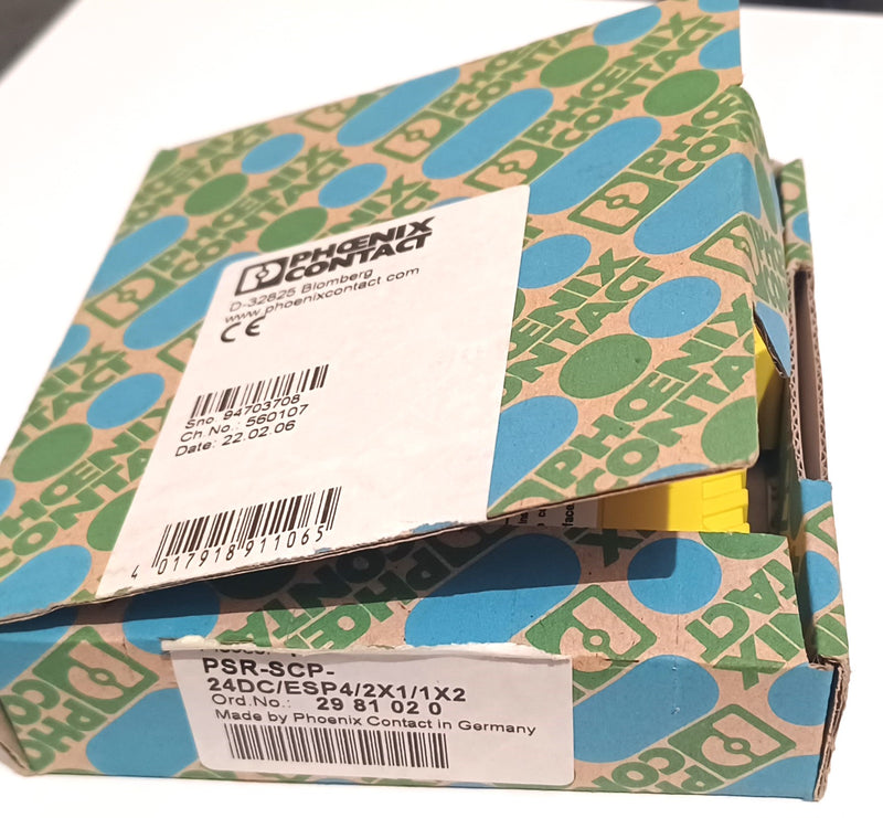 Phoenix Contact PSR-SCP-24DC/ESP4/2X1/1X2 2981020 NEW Safety Relay SIL ...