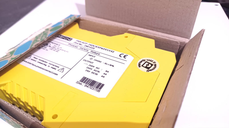Phoenix Contact PSR-SCP-24DC/ESP4/2X1/1X2 2981020 NEW Safety Relay SIL ...