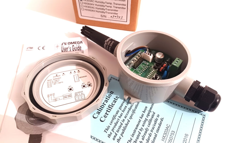 Omega HX303AC Humidity / Temperature Transmitter w/ TRH-30HT Probe ...