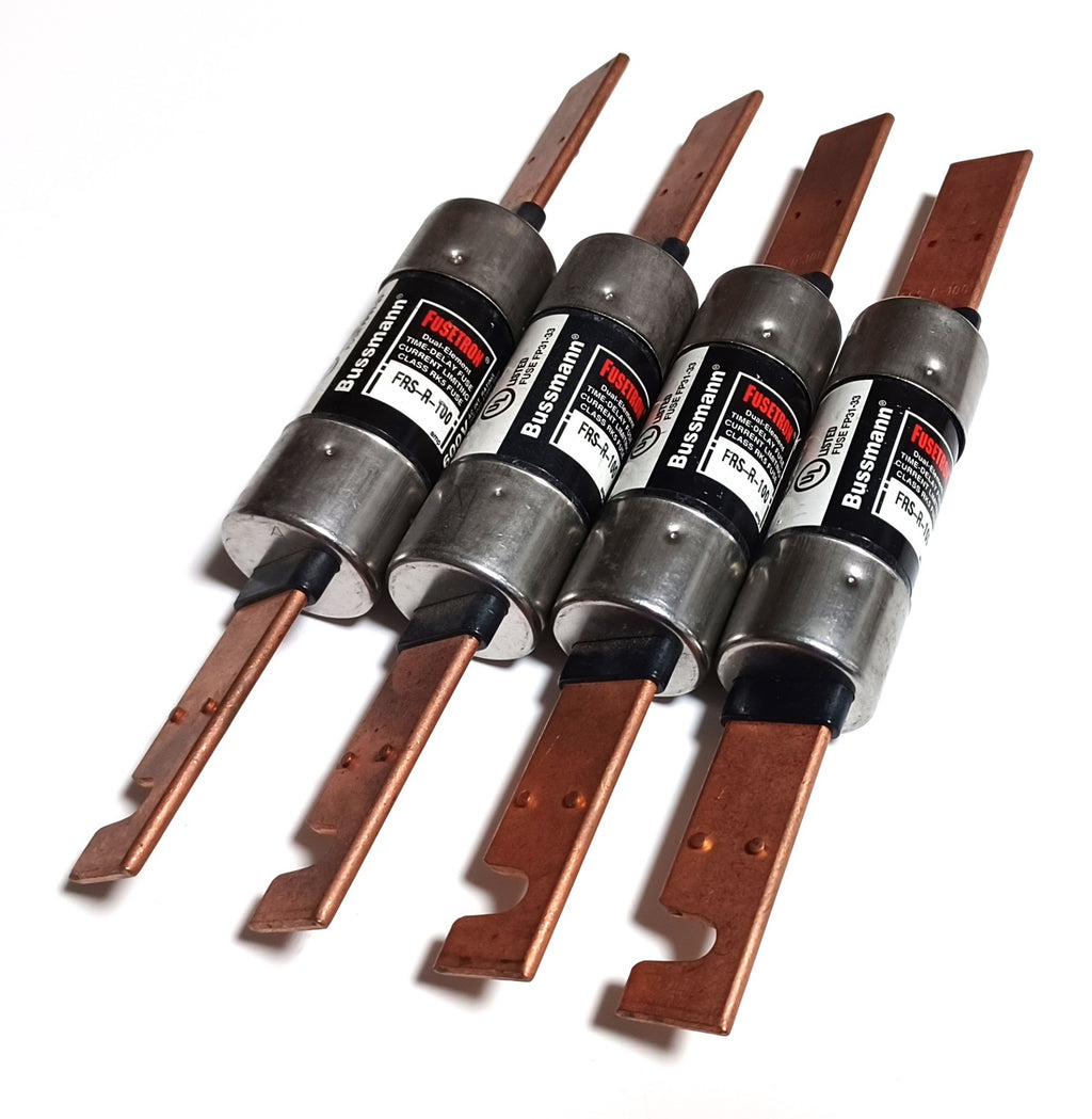 Bussman FRS-R-100 Fusetron 100A Dual Element Time Delay 600VAC Fuses ...