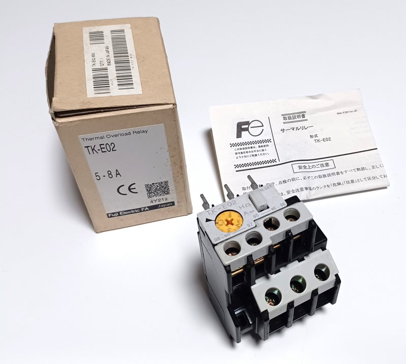 Fuji Electric TK-E02 5-8A Thermal Overload Relay – PLC BARN