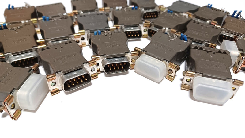 Modicon AEG Modbus 9-Pin Connectors ( Lot of 22 ) - Used – PLC BARN