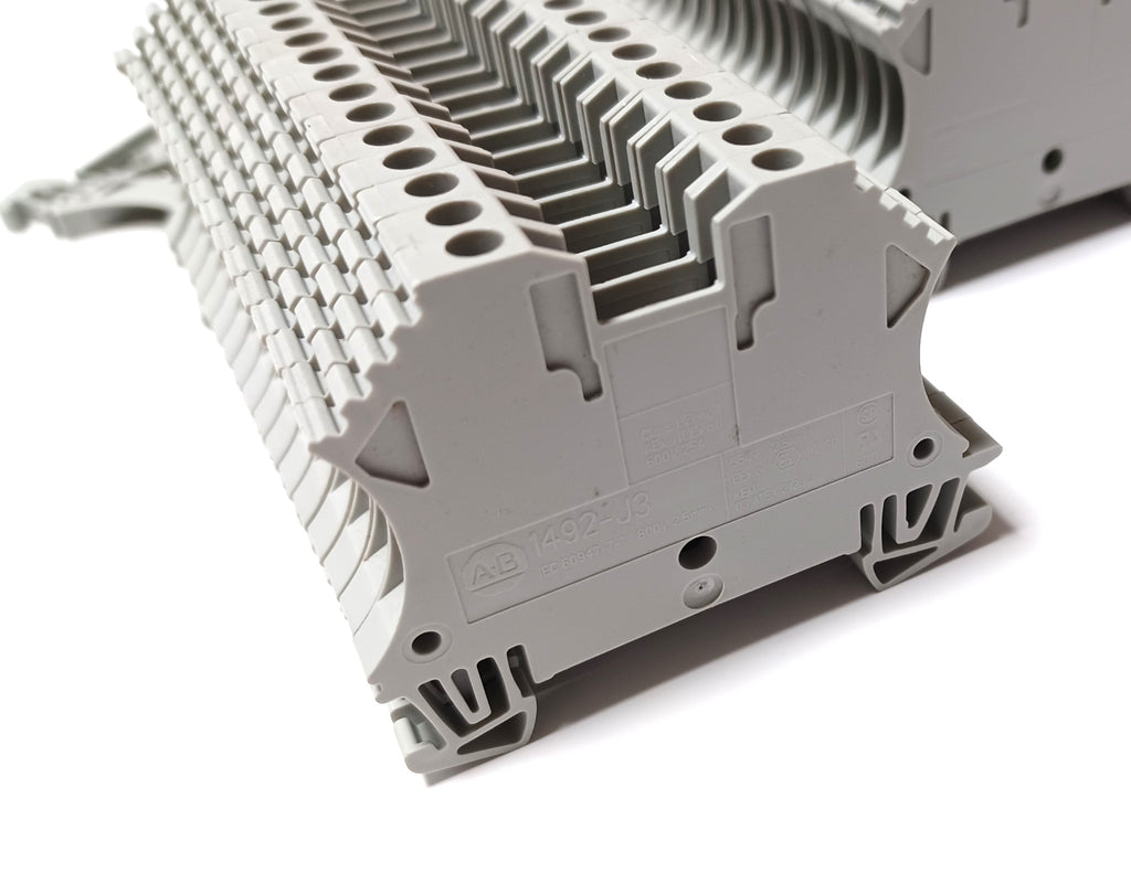 Allen Bradley 1492-J3 Feed Thru Screw Gray Terminal Block ( Lot of 36 ...