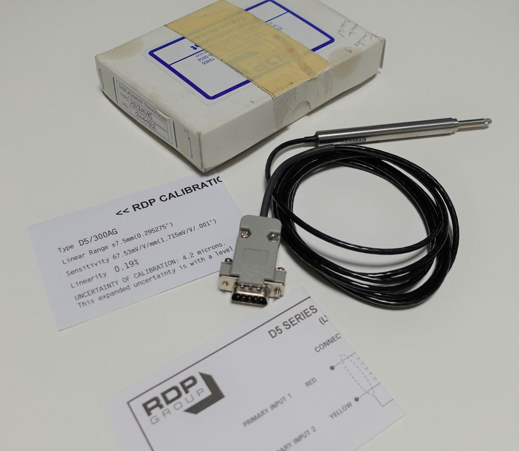 RDP Group D5/300AG Electrosense Displacement Transducer LVDT D5 – PLC BARN